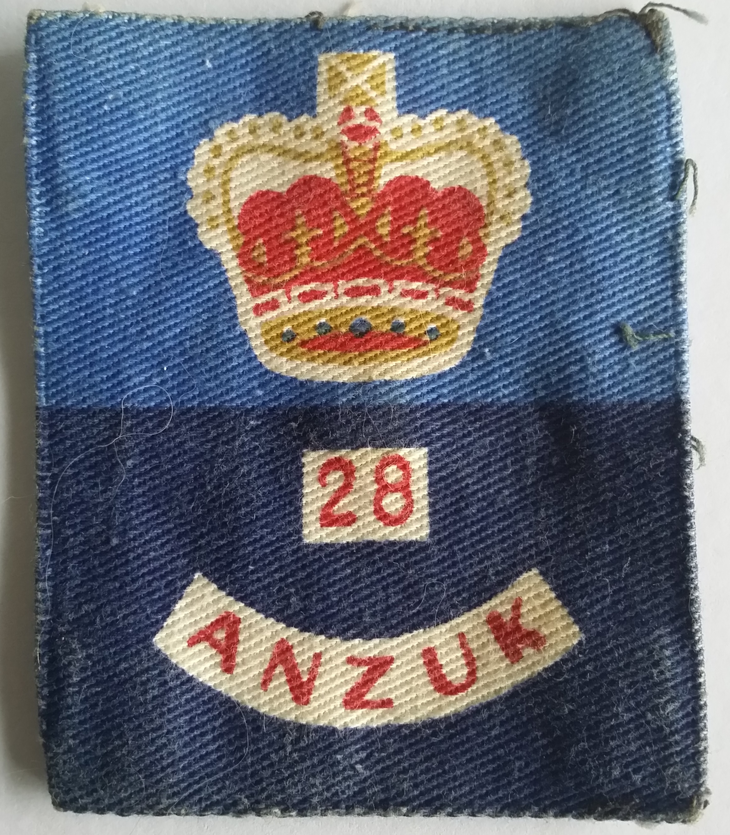 28 ANZUK Shoulder patch | "To the Warriors Their Arms"